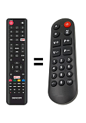 Sencor SLE 43US600TCS replacement remote control for seniors for 11.2 ...